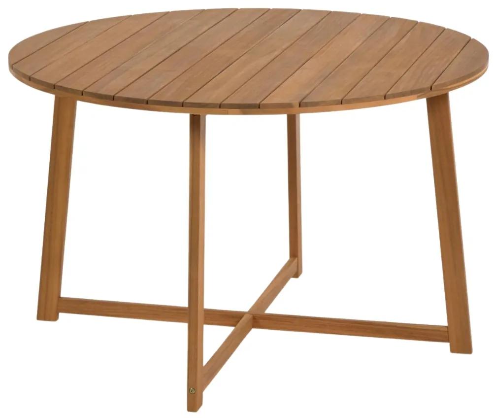 OnaDnes -20% Dřevěný kulatý zahradní stůl Kave Home Dafne 120 cm