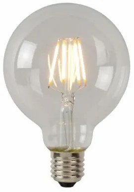 LUCIDE Bulb LED G95 Filament E27/5W 500LM 2700K Transparent, žárovka, zářivka