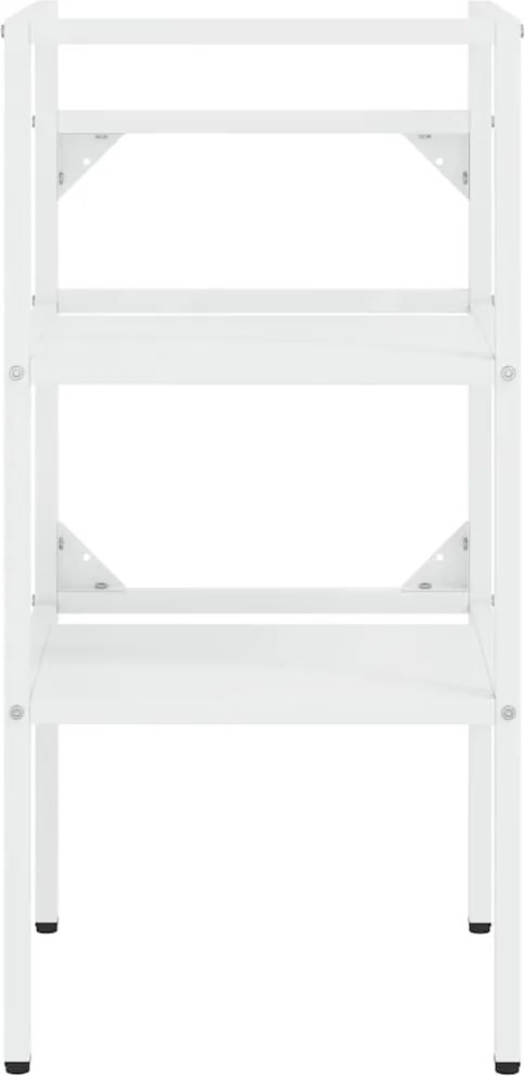 Koupelnový regál pod umyvadlo bílý 40 x 38 x 83 cm železo 338484