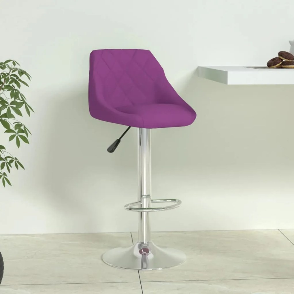 335177 vidaXL Barová stolička fialová umělá kůže