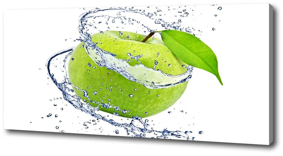 Wallmuralia Foto obraz canvas Zelené jablko 125x50 cm