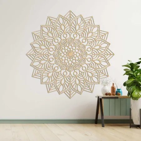 Dřevěná mandala na zeď harmonická energie I SENTOP PR0319-A