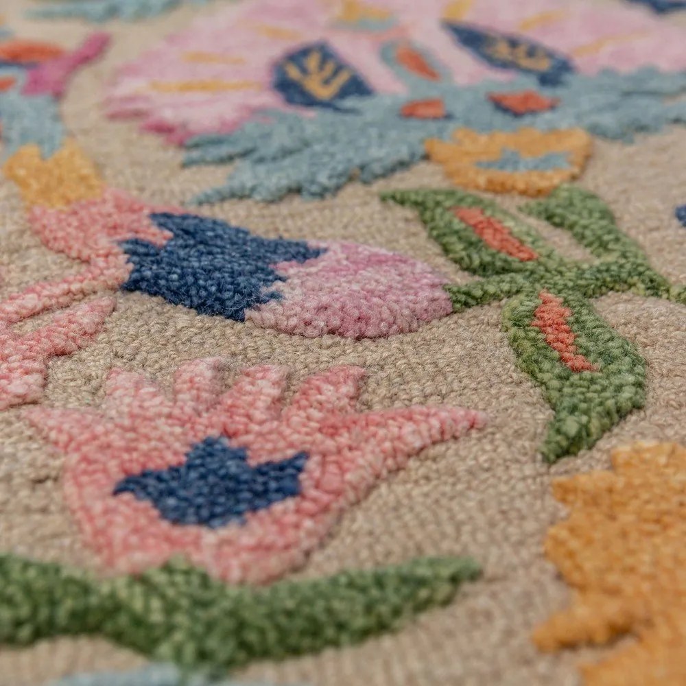Ručně tkaný vlněný koberec 200x300 cm Amira Floral – Flair Rugs