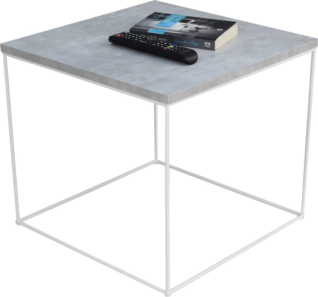 ADRK Furniture Konferenční stolek ELENA 50x50 CT-ELE-W-BE