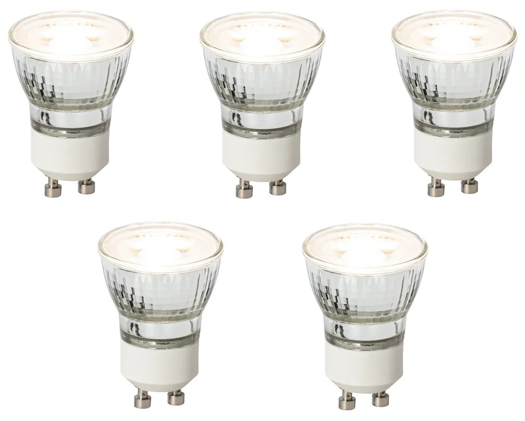 Sada 5 stmívatelných LED žárovek GU10 35mm 3W 220LM 3000K