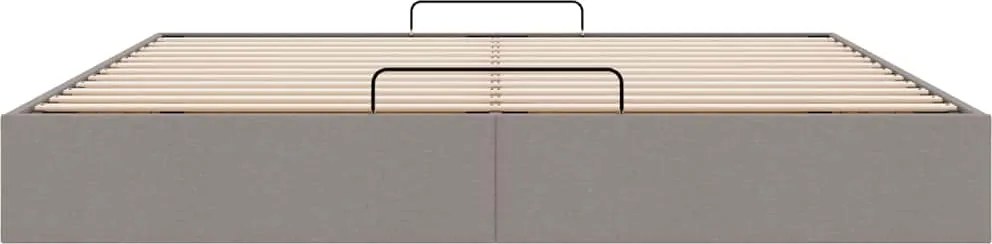 Osmanský rám postele bez matrací taupe 200x200 cm textil 3310907