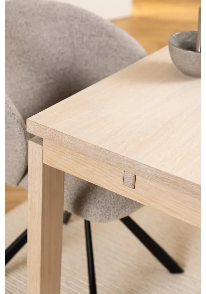 Rozkládací jídelní stůl s deskou v dubovém dekoru 100x200 cm Linley - II. jakost – Actona