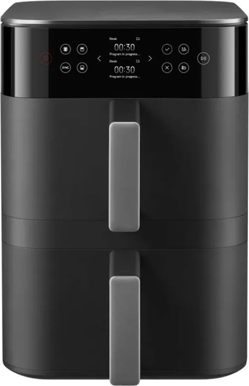Xiaomi - Chytrá horkovzdušná fritéza Dual Zone, objem 12 l, černá 6932554444709