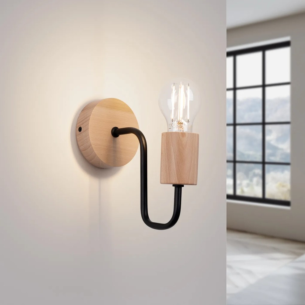 Sollux Lighting Nástěnné svítidlo TIMBO černé