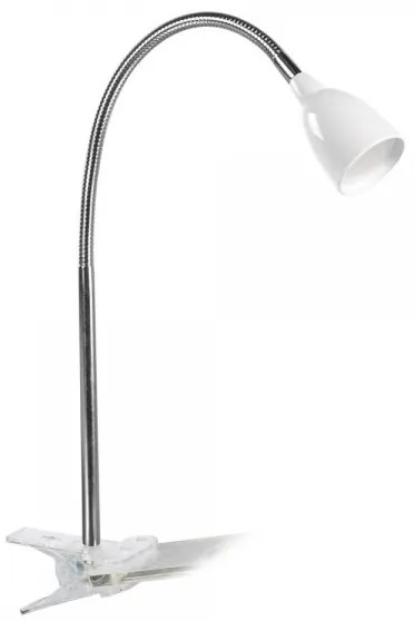 Stolní LED lampička na clip 2,5W / Bílá