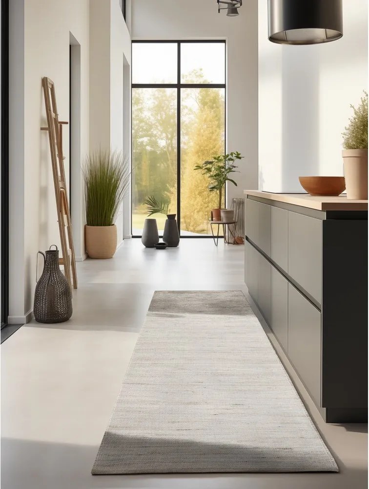 Oboustranný/ručně tkaný běhoun s příměsí juty ve světle přírodní barvě 80x200 cm Handloom – Hanse Home