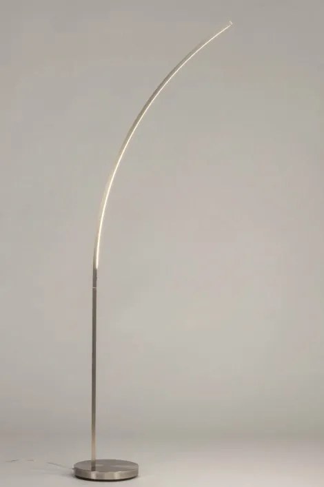 Stojací designová LED lampa se stmívačem Silver Ferdinand