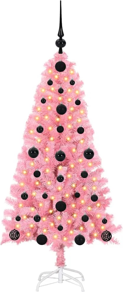 Vánoční stromeček Růžová 120 cm PVC 3396408