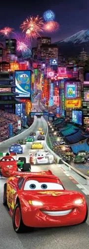 Fototapeta Disney Cars Tokyo 73 cm x 202 cm fototapety Komar 1-404