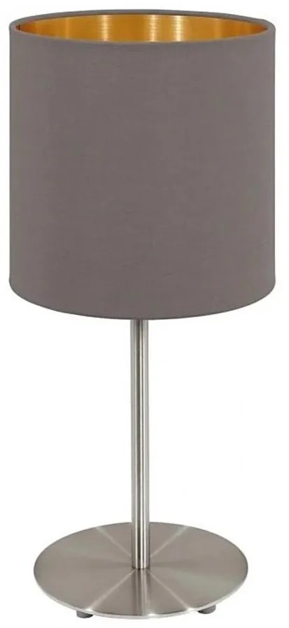 Eglo 55214 - Stolní lampa PASTERI 1xE14/40W/230V hnědá/měděná