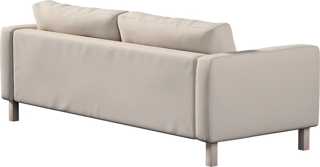 Potah na pohovku IKEA  Karlstad 3-místná, nerozkládací, krátký barva šedá látka pletený vzor