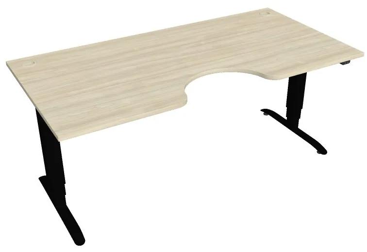 Hobis Motion Elektr. nastavitelný stůl 180x90 - HOBIS ERGO MOTION MSE 3 1800 Dekor stolové desky: akát, Barva kovové podnože: černá
