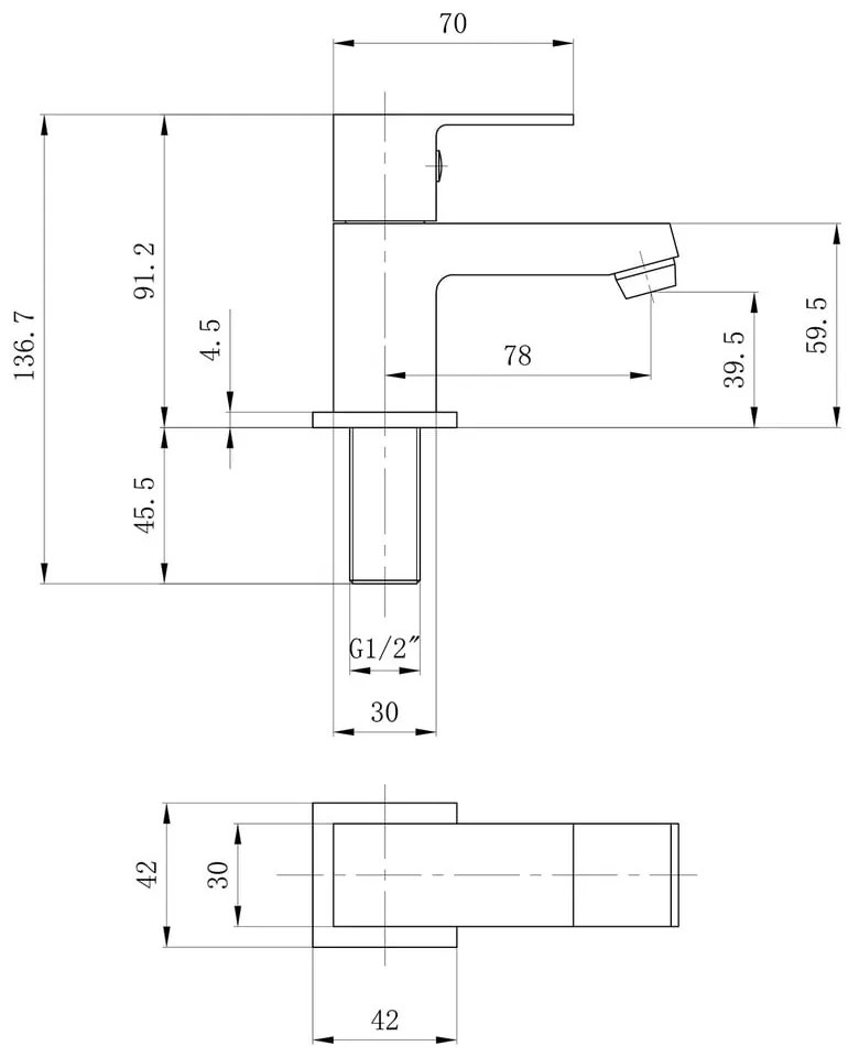Umyvadlový ventil v leskle stříbrné barvě Small – Sapho