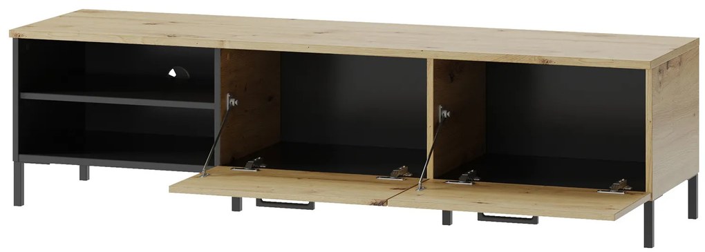 TV stolek Lucas II 25 155 cm dub Artisan/černý