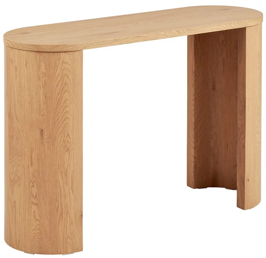 Konzolový stolek v dekoru dubu v přírodní barvě 38x114 cm Bibione – House Nordic