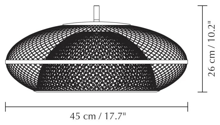 Stínidlo ve zlaté barvě ø 45 cm Faraday – UMAGE