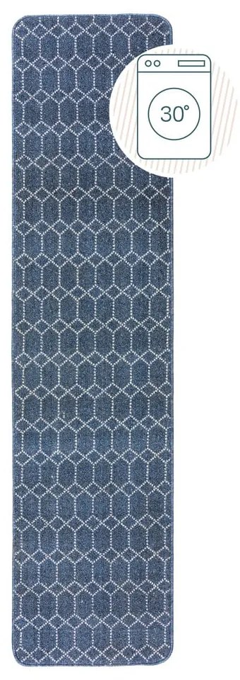 Tmavě modrý pratelný běhoun 57x230 cm Argyll – Flair Rugs
