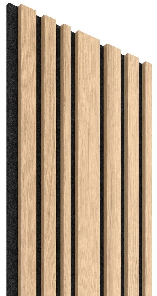 Acoustic Line Akustický obkladový panel, lamelové dřevo, 2650 × 300 × 18 mm, dub