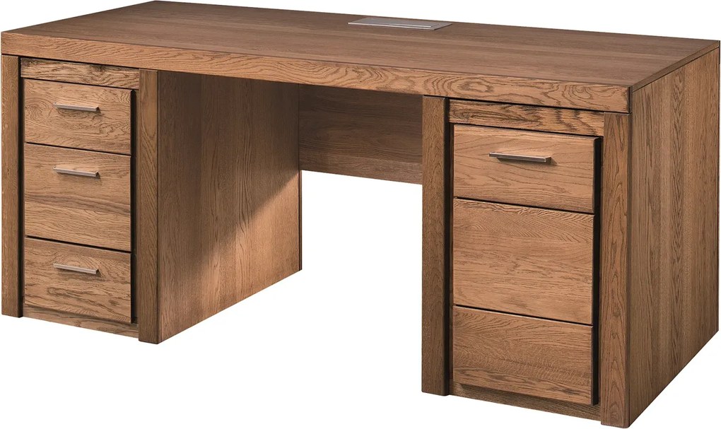 Psací stůl s nabíjecí stanicí Velvet II 37 177 cm z masivu dub Rustikal