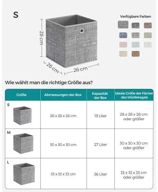 Set stohovatelných boxů RFB026G01 (6 ks)