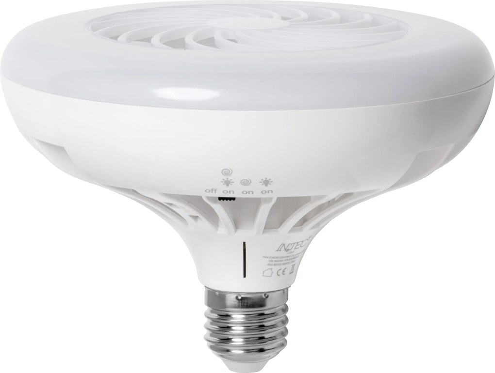 FAN KLASSIC-E27-FAN Žárovka LED E27 s ventilátorem, 8 W, 960 lm, 4000 K, 120 °, 150 x 100 mm, 20 000 h, CRI 80 - FANEUROPE