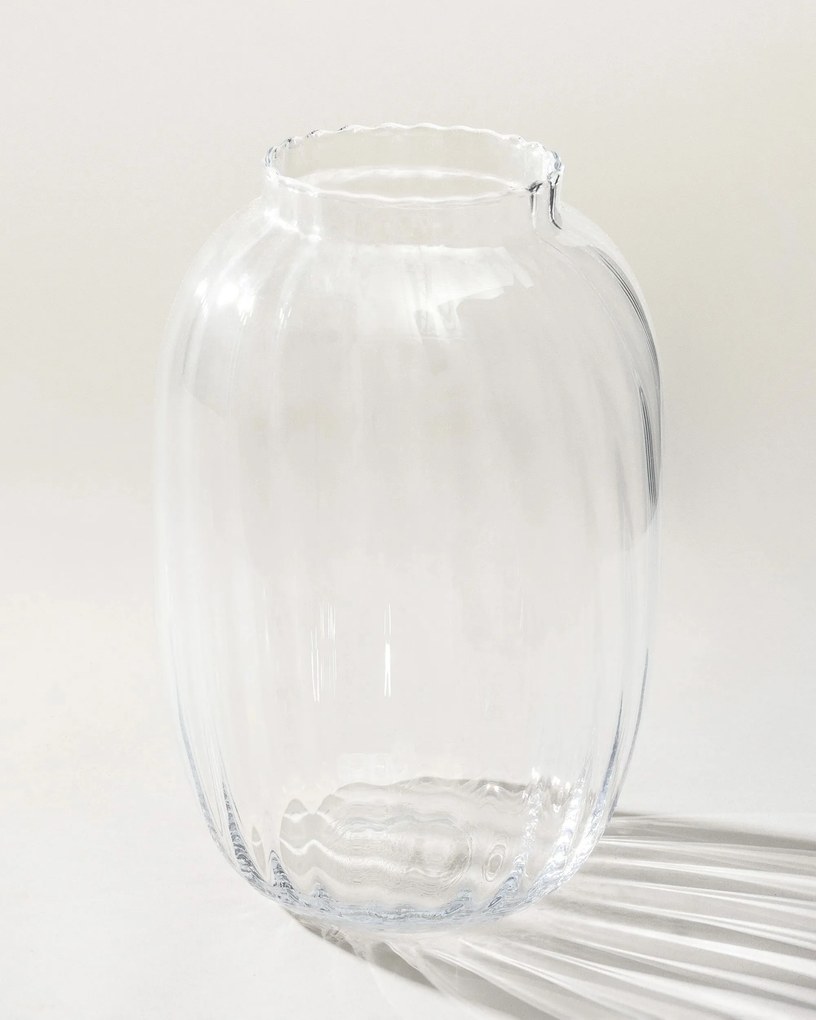 Vase Glass Flow 18x18x28 cm