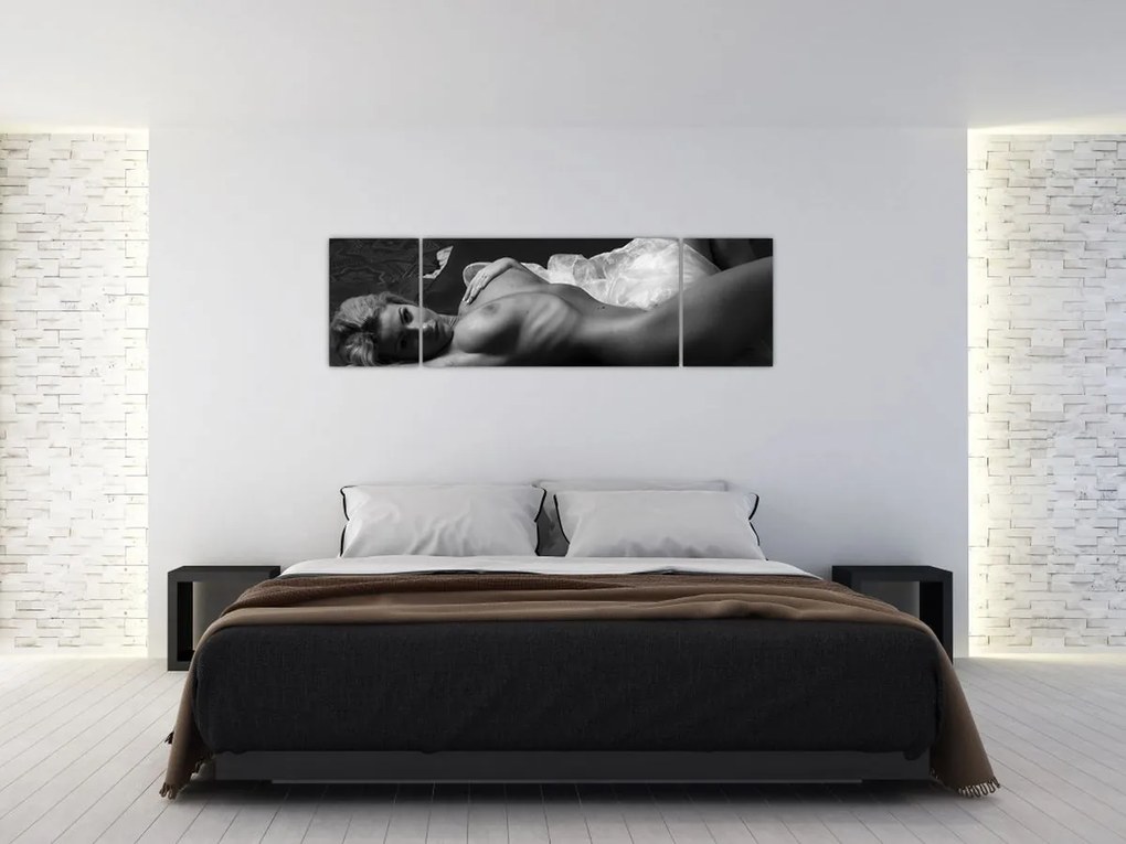 Obraz - Akt ležící ženy (170x50 cm)