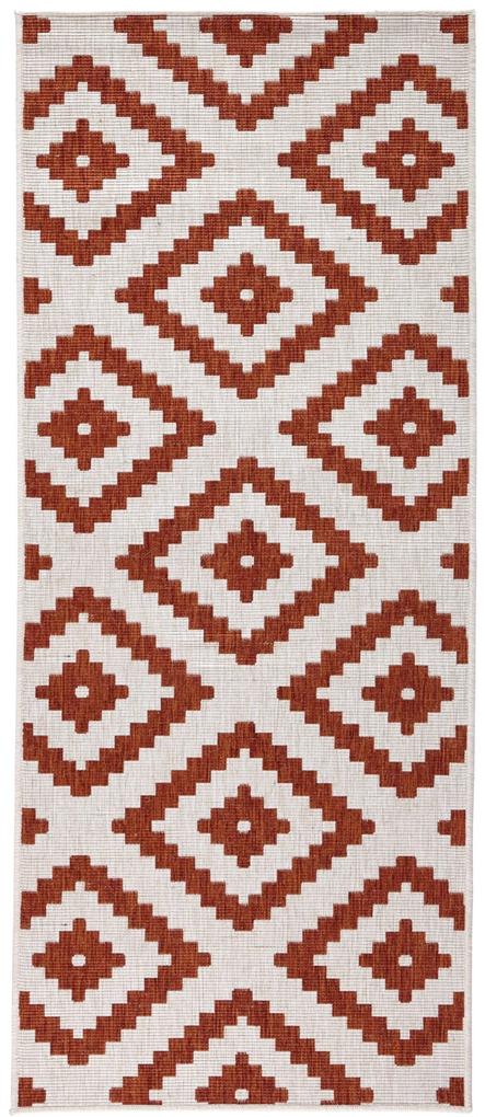 NORTHRUGS - Hanse Home koberce Kusový koberec Twin-Wendeteppiche 103130 terra creme – na ven i na doma - 80x350 cm