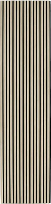 Dřevěný akustický panel, 2400 x 600 mm, B2BP006, dub mořený