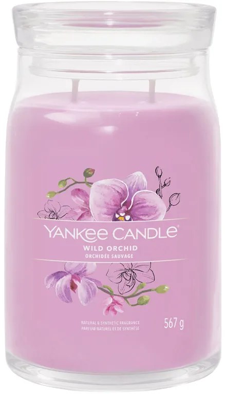 Yankee Candle – Signature svíčka Wild Orchid (Divoká orchidej) Velikost: střední 368 g