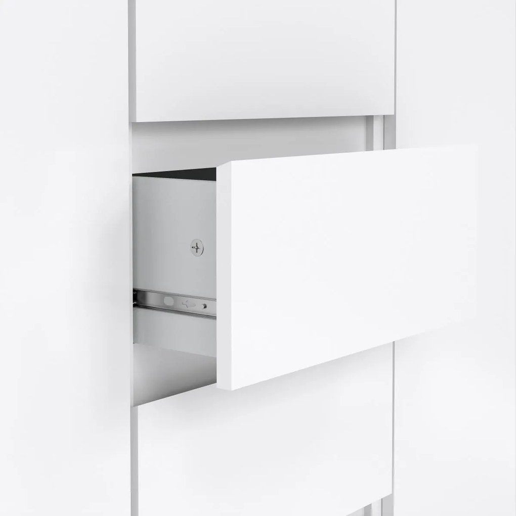FALCO Komoda Simplicity 236 bílý lesk