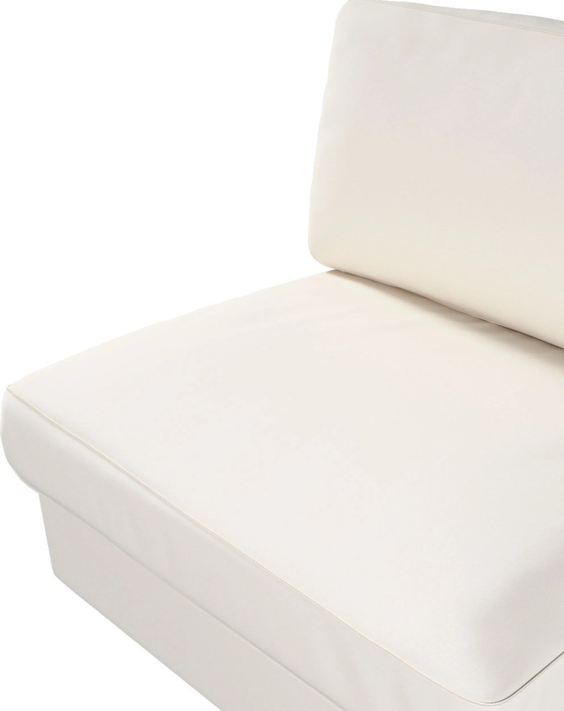 Potah na neskládací křeslo IKEA Kivik barva béžová látka pletený vzor