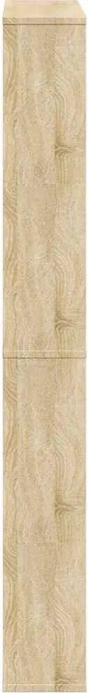 Botník čtyřpatrový zrcadlo dub 63 x 17 x 134 cm 273935