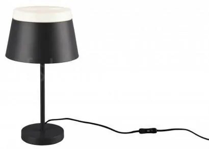 Trio Leuchten 508900242 Baroness, černá stolní lampa, 2x 15W E14, výška 45cm