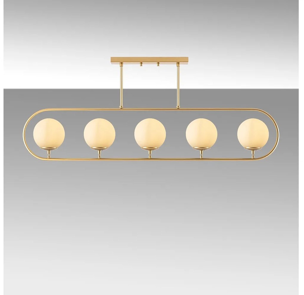 Designový lustr Ulrica II 122 cm zlatý