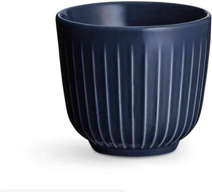 KÄHLER Keramický latte cup Hammershøi Indigo, modrá barva, keramika
