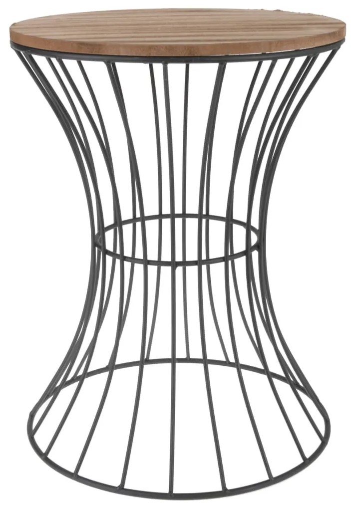 H&S Collection Odkládací stolek kov béžový - Default Title