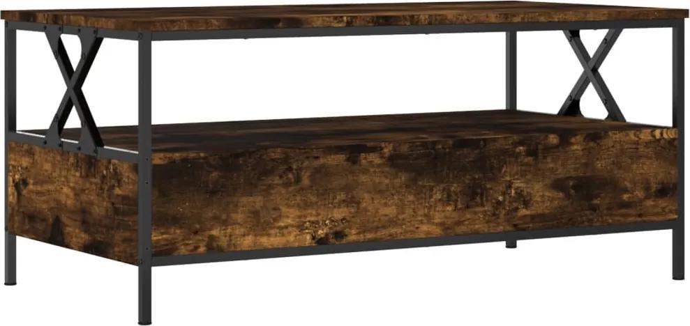 vidaXL Konferenční stolek 100 x 51 x 45 cm kompozitní dřevo [835299] Barva: kouřový dub