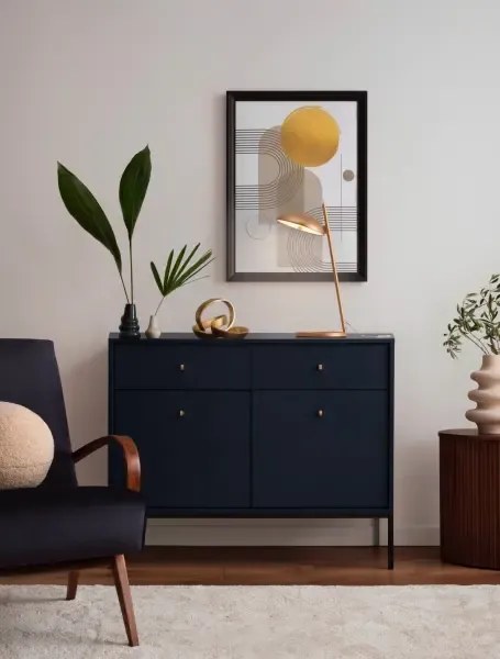 Designová stolní lampa Flute zlatá
