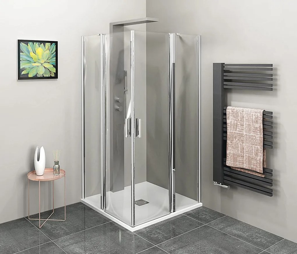 Polysan Polysan, ZOOM čtvercová sprchová zástěna 700x700mm, rohový vstup, ZL4715L-02