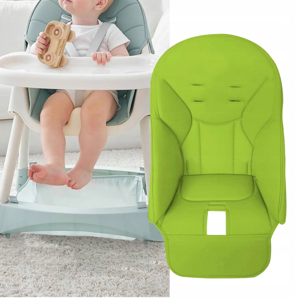 Potah na dětskou jídelní židličku Baby Kids Girls Batolata Snadno se čistí High Green