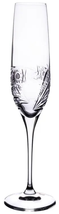 Onte Crystal Bohemia Crystal ručně broušené sklenice na šampaňské Kometa 200 ml 2KS