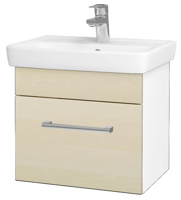Dřevojas Koupelnová skříň SOLO SZZ 50 Varianta: N01 Bílá lesk / Úchytka T01 / D17 Colorado