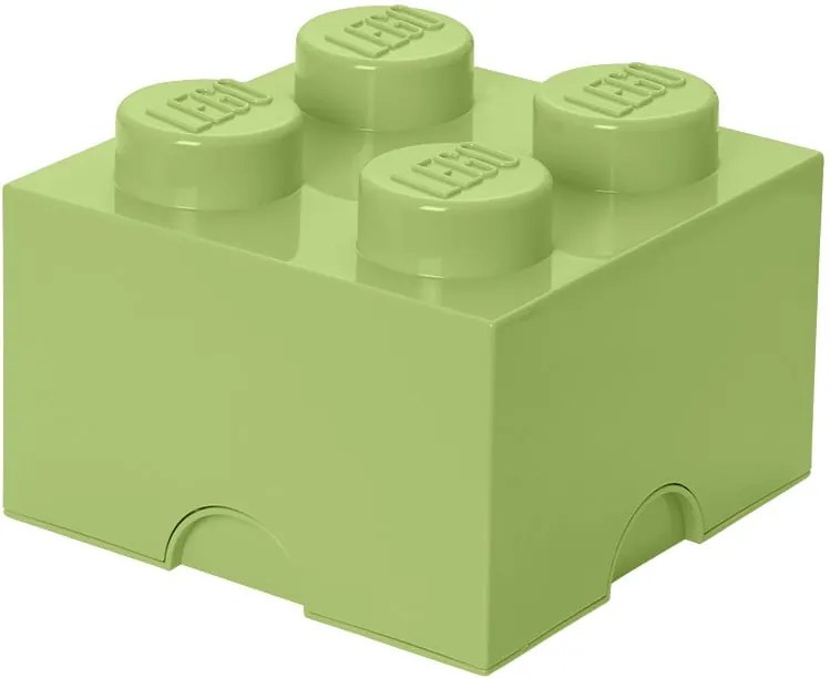 Světle zelený úložný box čtverec LEGO®