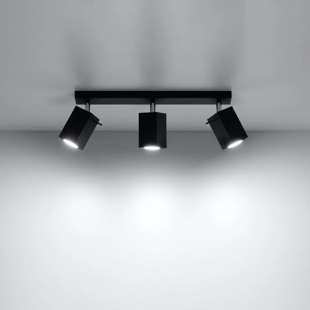 Sollux Lighting Stropní svítidlo MERIDA 3 černé